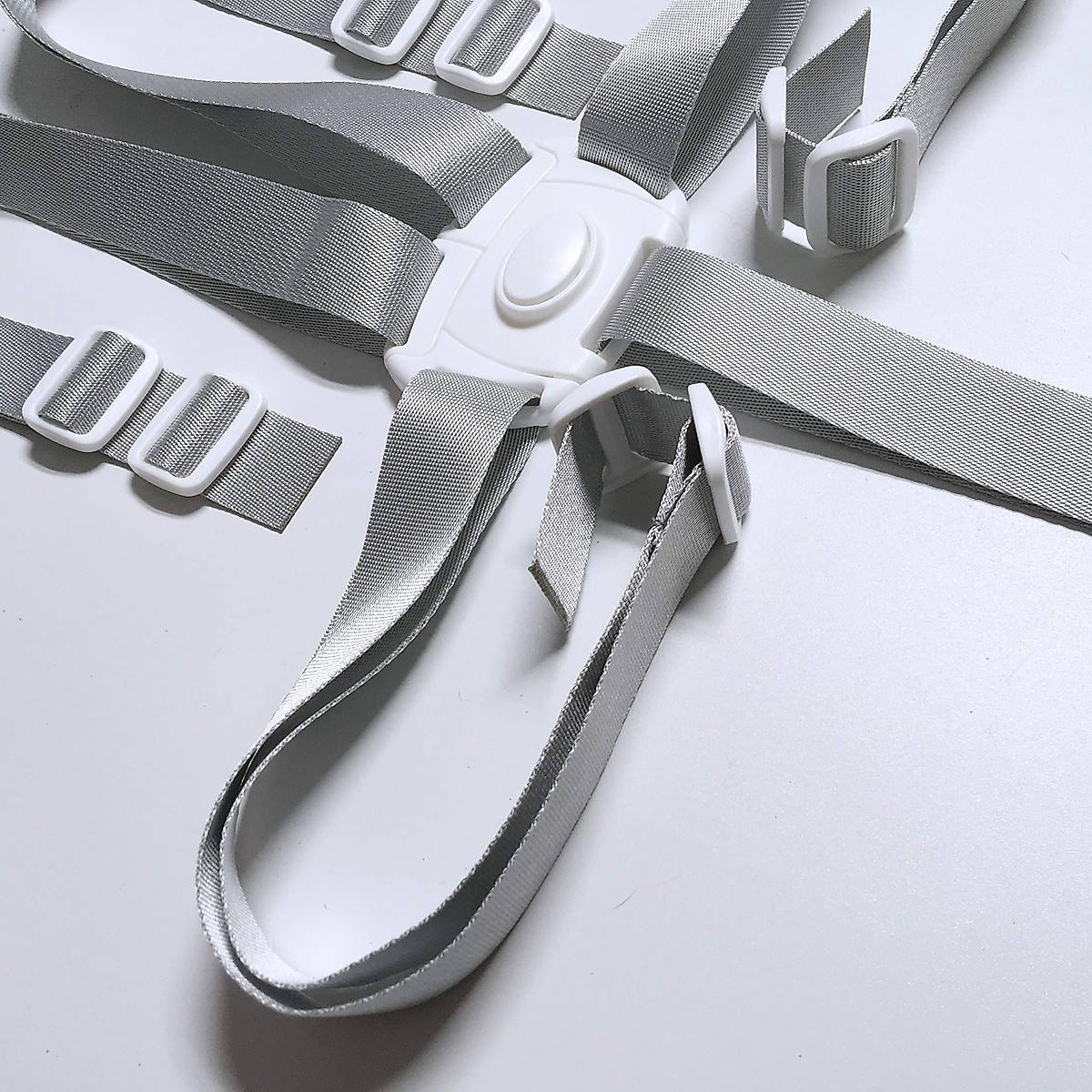 ZARPMA High Chair Security Straps, Replacement 5 Point Children Safety Harness Convertible Straps for High Chair/Pram/Buggy/Kid Pushchair