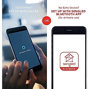 Sengled Alexa Light Bulb, Bluetooth Mesh Smart Light Bulbs That Work with Alexa Only, Standard A19 E26 Dimmable LED Bulb Daylight 5000K, 60W Equivalent 800LM, High CRI>90, CEC Title 20, 12 Pack
