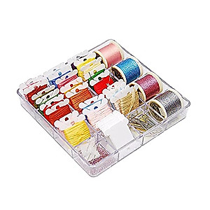 carrotez Jewelry Organizer, 16 Grid, Drawer Organizer, Jewelry Tray, Vanity Organizer, Stackable, Organizer for Makeup, Accessories, Desk, Vanity