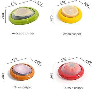 Silicone Fruit Storage Box Transparent Film Fruit and Vegetable Preservation Box Set - Keep Produce Fresh - Ideal for Kitchen and Home (4 PCS)