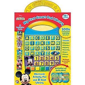 Disney Mickey Mouse Clubhouse - My First Smart Pad Electronic Activity Pad and 8-Book Library - PI Kids