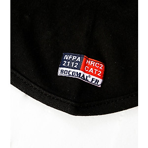 BOCOMAL FR Balaclava Face Mask 7oz Flame Resistant Covering Welding Hood Arc Rated NFPA2112 CAT2 One Size Black