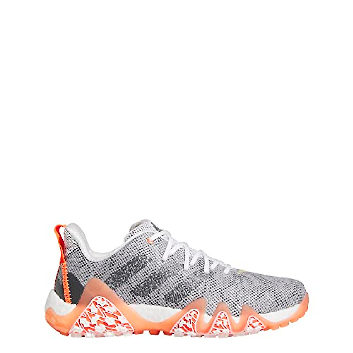 adidas Men's CodeChaos 22 Spikeless Golf Shoes, Footwear White/Grey Six/Solar Red, 13