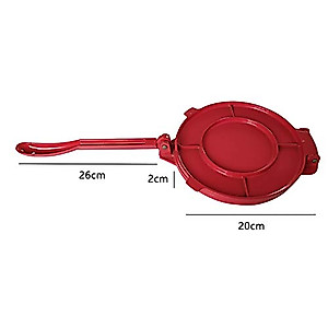 8 Inch Tortilla Press Maker, Foldable Aluminum Flour Tortilla Press, Non-Stick Rotis Press, Dough Press Bakeware Gadgets DIY Baking Tool Accessories