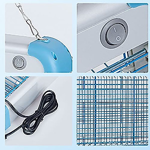 Electric Bug Zapper, 3000 Volt Powerful Flying Insect Mosquito Flies Killer 20W Blue UV Light Attract, Plug-in Pest Control Machine for Moth,Fruit Fly,Fungus Gnat,Garage Bug Catcher/Eliminator/Shocker