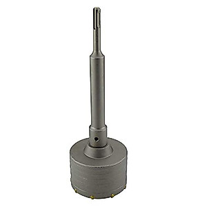 Hanperal 90mm SDS Plus Shank Hole Saw Set, Concrete Hole bit for Brick Concrete Cement Stone
