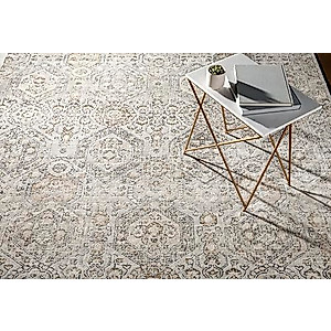 Mark&Day Area Rugs, 2x3 Geelbroek Traditional Tan/Ivory Area Rug, Beige Grey Black Carpet for Living Room, Bedroom or Kitchen (2' x 2'11")
