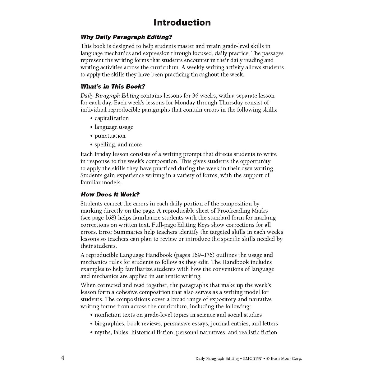 Evan-Moor Daily Paragraph Editing, Grade 7