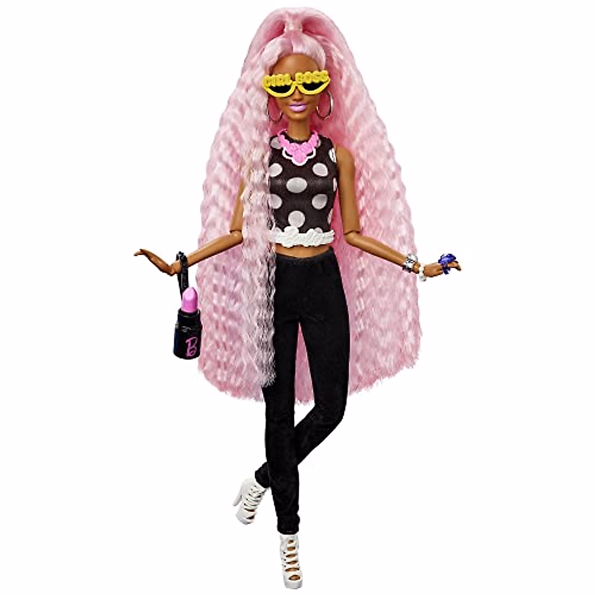 Barbie Extra Deluxe Doll & Accessories Set with Pet, Mix & Match Pieces for 30+ Looks, Multiple Flexible Joints, Gift for Kids 3 Years Old & Up