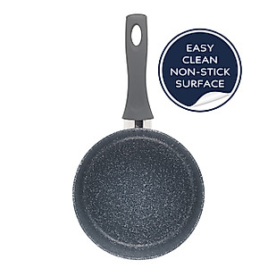 Russell Hobbs Blue Marble 16 cm Non-Stick Saucepan, Pressed Aluminium