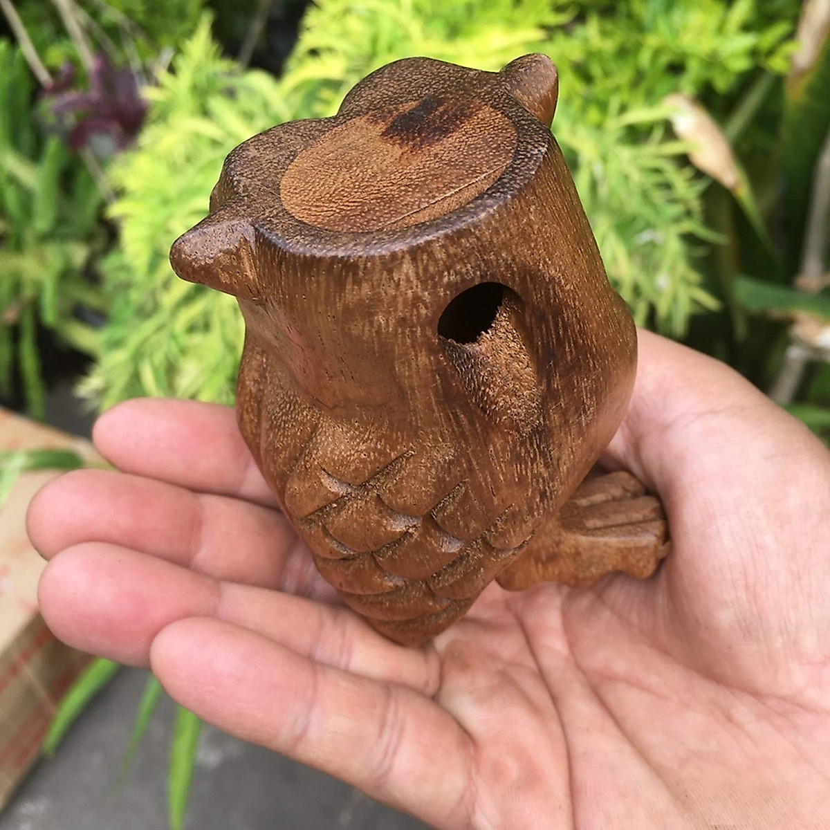 Cozinest Wooden Percussion Frog, Cricket and Owl Set 3 Musical Instrument Products From Thailand Home Office Decoration Nice Gift (Small)