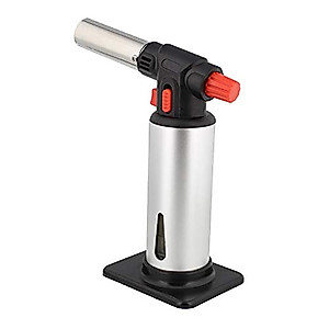 Lot45 Butane Kitchen Blow Torch Lighter, 2.75oz - Culinary Creme Brulee Food Torch for Searing, Baking, Cooking at Home