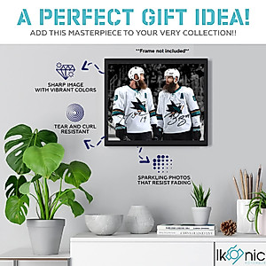 Ikonic Fotohaus Joe Thornton Brent Burns Signed Photo Autograph Print Wall Art Home Decor