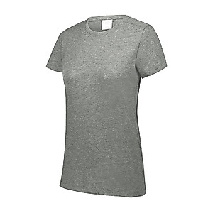 Augusta Sportswear womens Tri-blend T-shirt Short Sleeve, Grey Heather, Small US