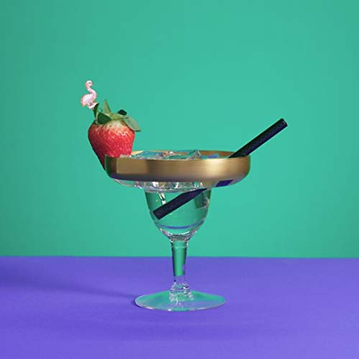 Carbon Fiber Reusable Drinking Straws - 2-Pack