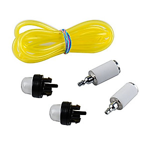 Podoy 530095646 Fuel Filter for Compatible with Ryobi MTD Troy Bilt Yardman Lawn Boy Trimmer 791-682039 Fuel Line with Primer Bulb 120-392 682039 781-682039 781682039 B1RY22