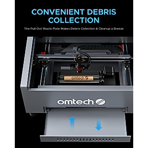 OMTech K40+ 40W CO2 Laser Engraver, 12" x8" Desktop Laser Cutter & Engraving Machine for Home Use, LightBurn Compatible LightBurn & LaserGRBL Compatible Laser Head Air Assist Water Pump