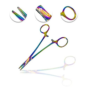 Cynamed Mayo Hegar Needle Holder Driver with Multi Color Plasma Coating, 6 inch