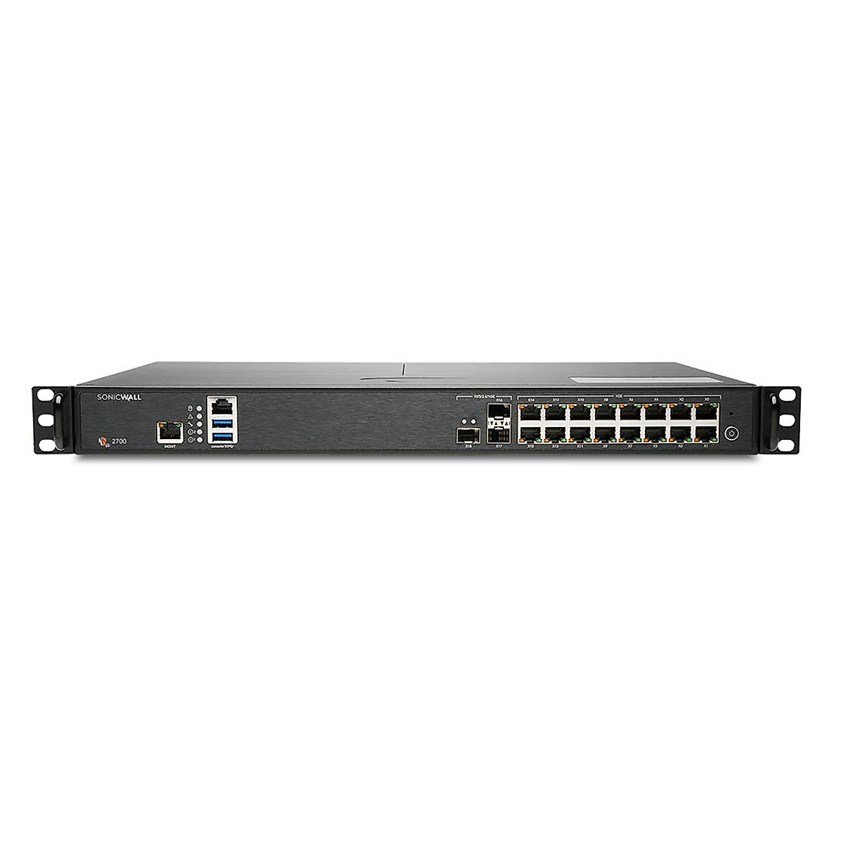 SonicWall NSA 2700 (02-SSC-4324) Bundled with a SonicWall 1YR 24x7 Support for NSA 2700 Series (02-SSC-6899)