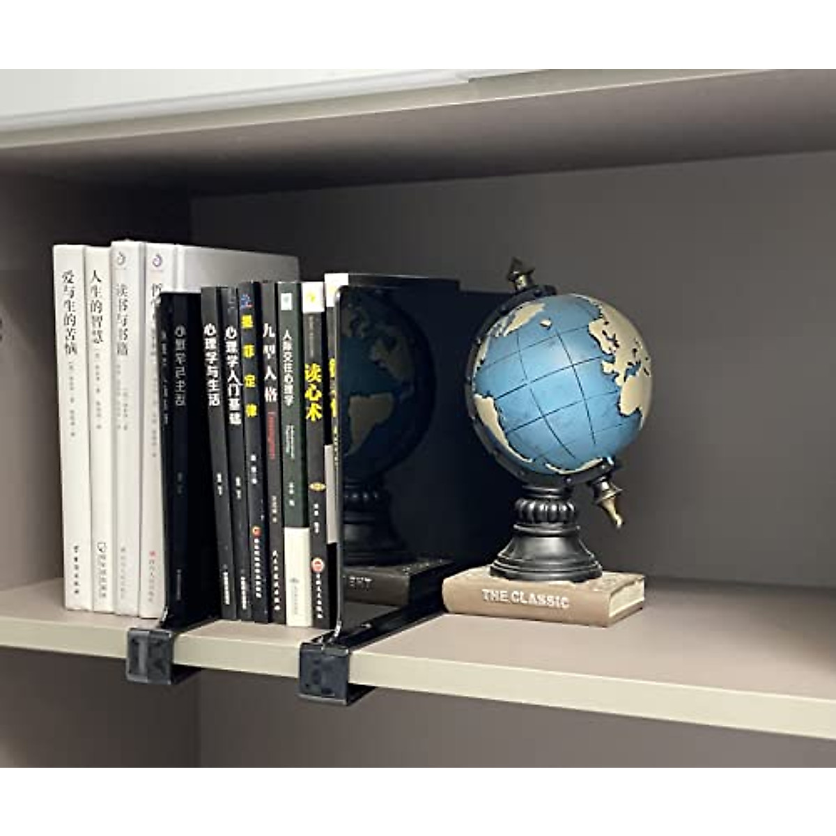 CY craft Acrylic Shelf Dividers for Closets,Wood Shelf Dividers, 4 PCS Black Shelf Separators,Perfect for Clothes Organizer and Bedroom Kitchen Cabinets Shelf Storage and Organization