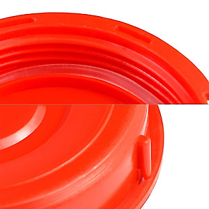 QWORK IBC Tote Lid Cover, 6.5" IBC Tank Water Liquid Tank Cap for Chemical, Food, Industries Storage, Red