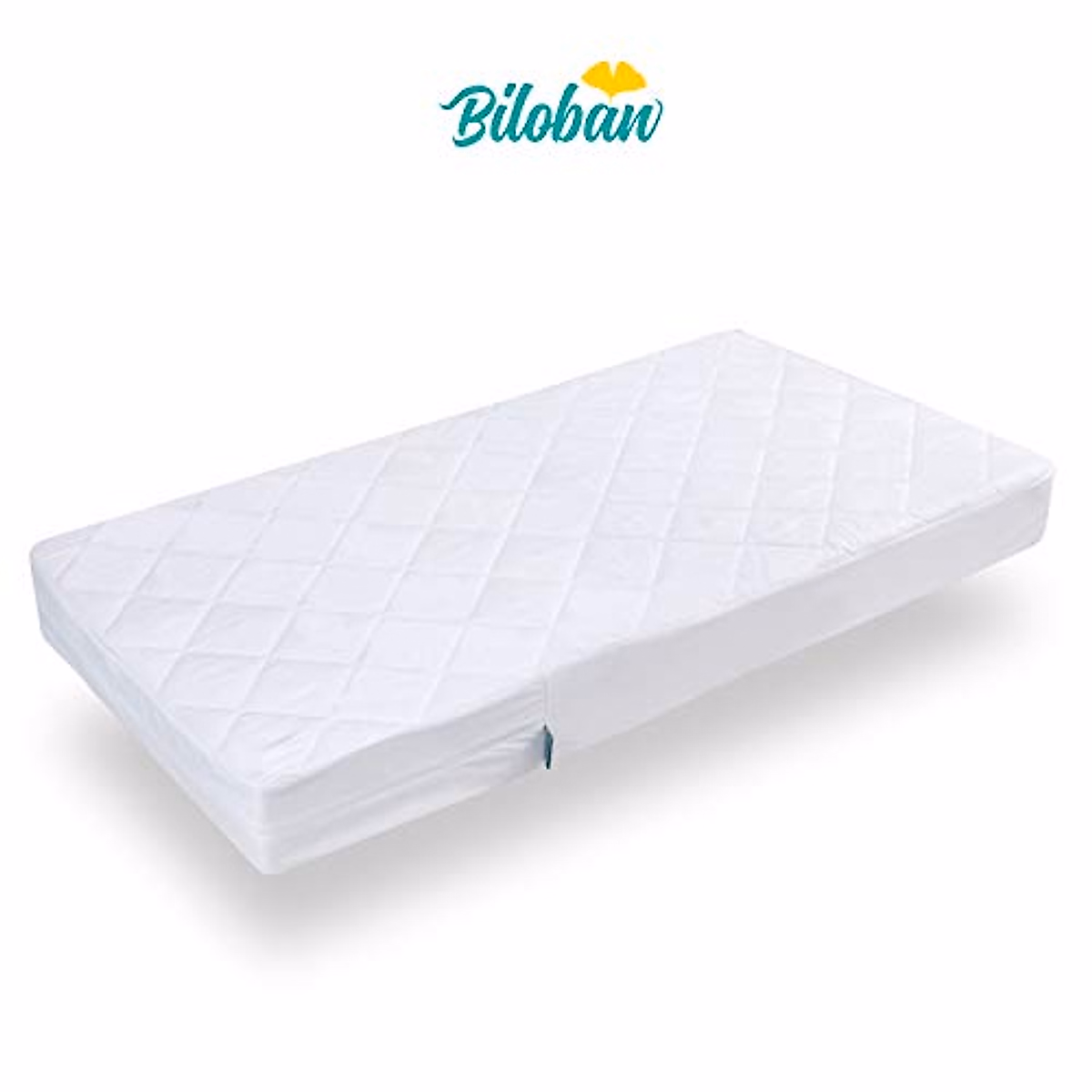 Zippered Crib Mattress Protector - Waterproof Crib Mattress Encasement, Breathable and Absorbent, 6 Sides Fully Encased Crib Mattress Cover.