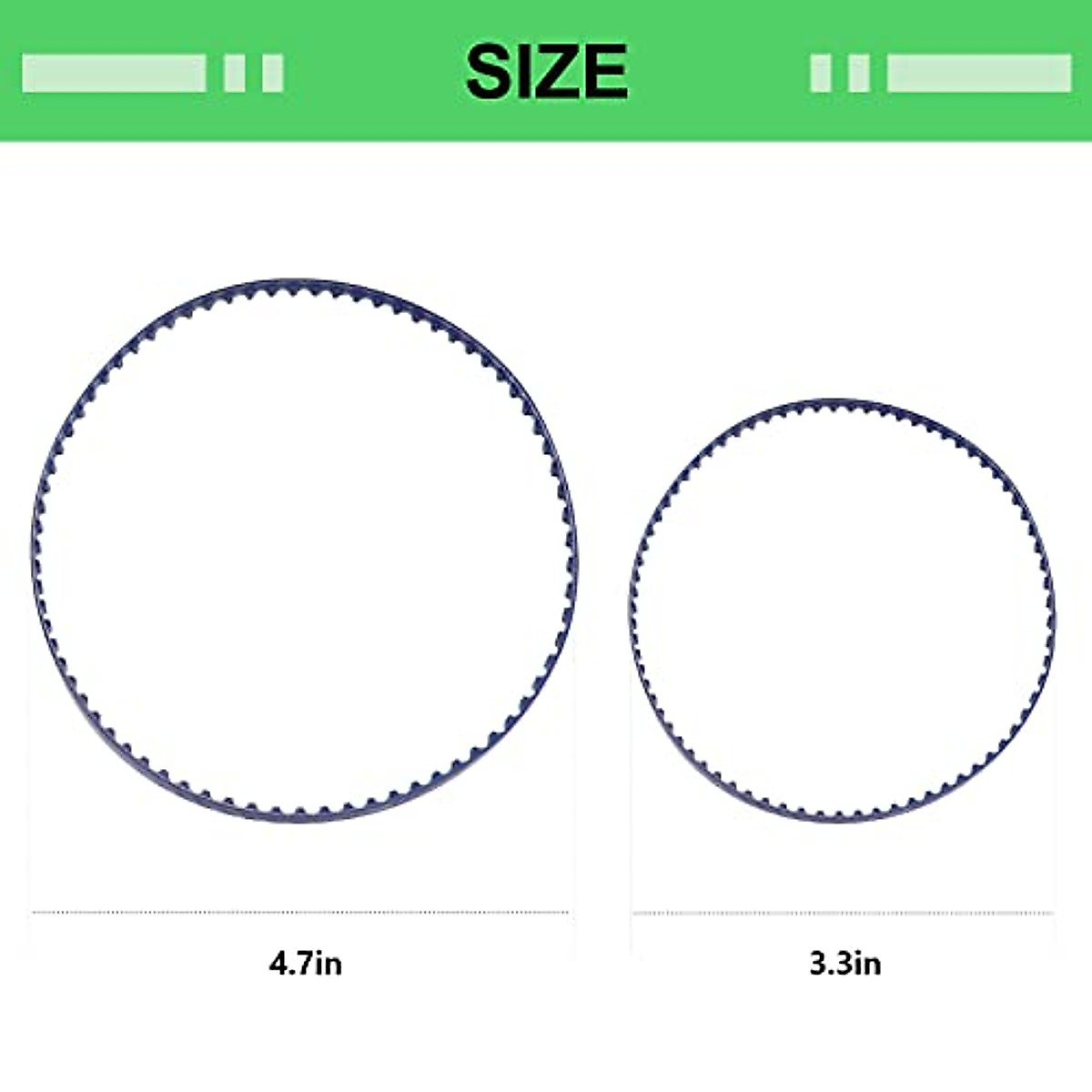 9-100-1017 Belt by PMIIO Replacement Kit Small and Large Belt for Polaris 360 380 Polaris Pool Cleaner Parts Replacement Belt Kit