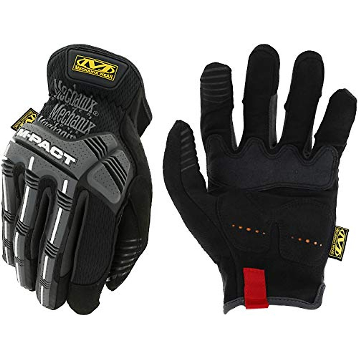 Mechanix Wear: M-Pact Open Cuff Work Gloves (X-Large, Black)