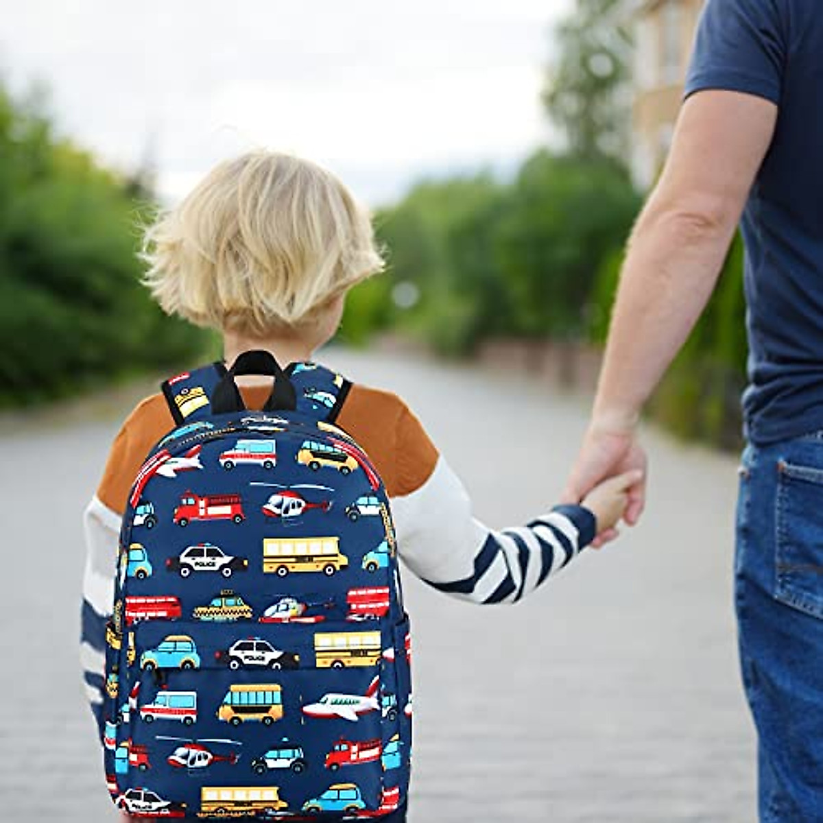 CAMTOP Backpack for Kids Boys Preschool Backpack with Lunch Box Toddler Kindergarten School Bookbag Set (Y0065-2 Navy Blue)