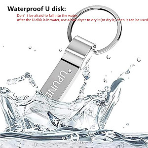 128G USB 3.0 Flash Drive, Metal Keychain Thumb Drive Memory Stick Built-in Waterproof.(128G)