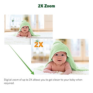 LeapFrog LF2423 Video Baby Monitor, 2.8” Screen Baby Video Monitor with Camera, 2-Way Audio, 1000ft Range, Night Vision, Soothing LullabiesTemperature Sensor, Secure Transmission No WiFi