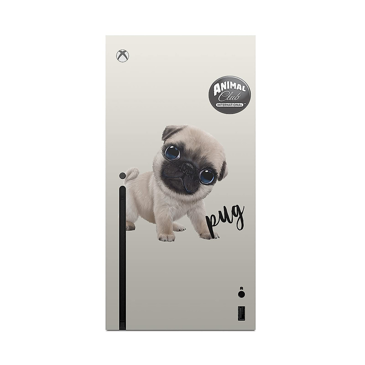 Head Case Designs Officially Licensed Animal Club International Pug Faces Vinyl Sticker Gaming Skin Decal Cover Compatible With Xbox Series X Console