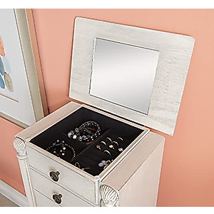 Powell Darcy Off White Jewelry Armoire