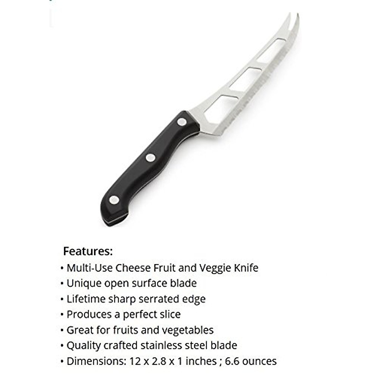 Prodyne CK-300 Multi-Use Cheese Fruit and Veggie Knife