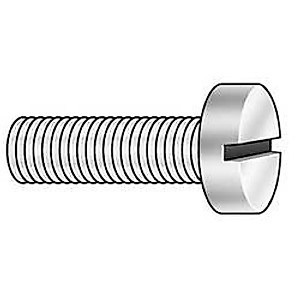 #8-32 x 1/2" Fillister Head Slotted Machine Screw, 100 pk.