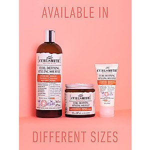 CURLSMITH - Curl Defining Styling Soufflé - Vegan Medium Hold Styling Gel for Wavy, Curly and Coily Hair (8oz)