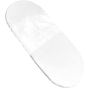 Mane by Tim & Tam Satin & Organic Cotton Fitted Bassinet Sheet Protect Delicate Hair and Skin fits mattresses up to 32”x16”x3” (White)