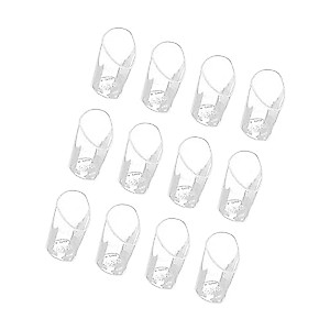 Luxshiny 15pcs small containers disposable glasses yogurt cup trifle bowl candy jar