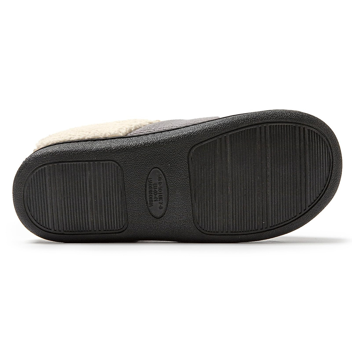 oneslippers Womens Cozy Fuzzy Memory Foam Slippers House Comfy Slip Shoes Indoor Outdoor Anti Skid Rubber Sole Grey Size 9 US