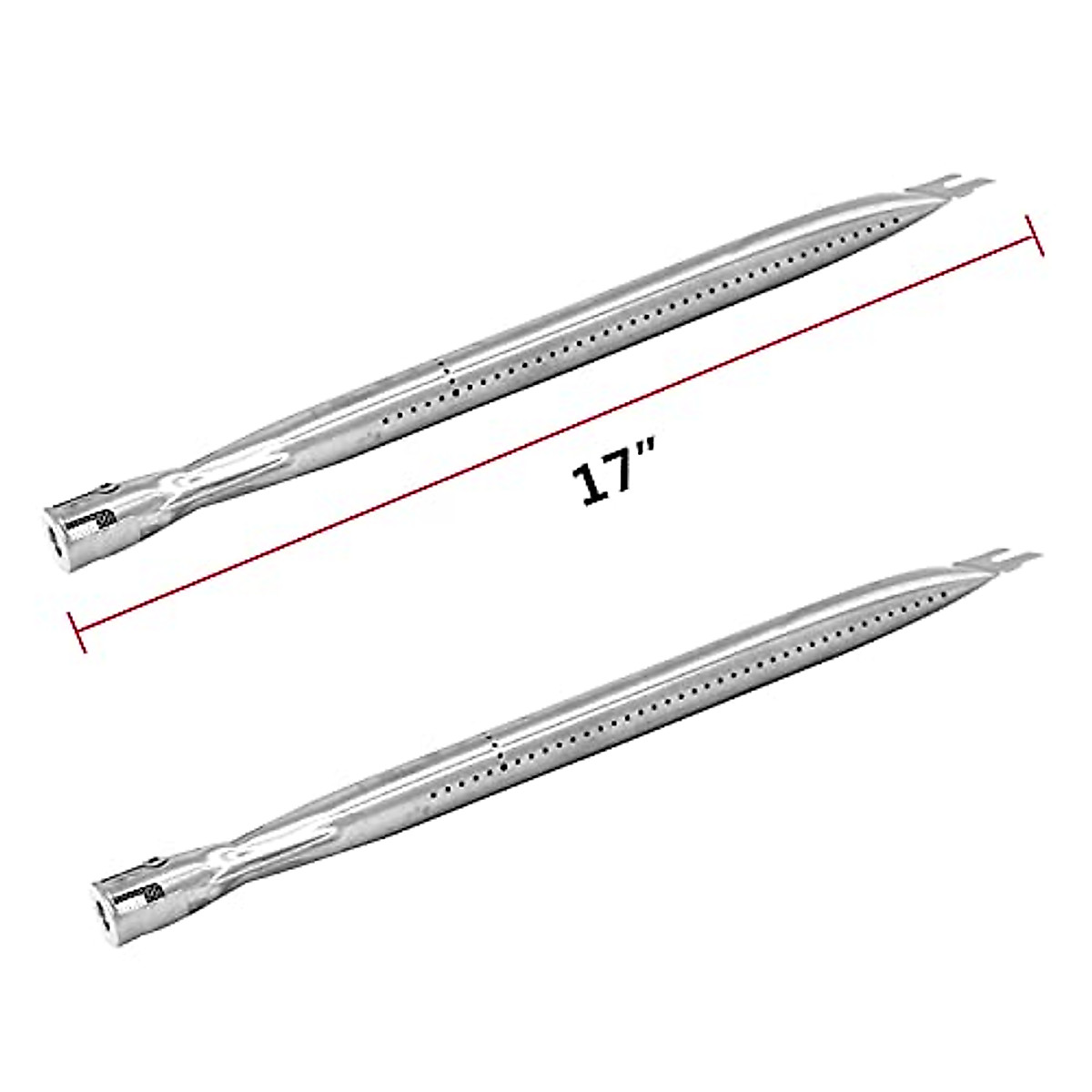 Plowo Burner Tube Replacement for Home Depot 30400040, 30400041, 30400042, 30400043, 30400045, 30400046, Ducane 3100, 3200, 3400, 4100, 4200, 4400 and Other Gas Grill Models, Stainless Steel, 5-Pack