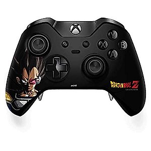 Skinit Decal Gaming Skin compatible with Xbox One Elite Controller - Officially Licensed Dragon Ball Z Vegeta Portrait Design