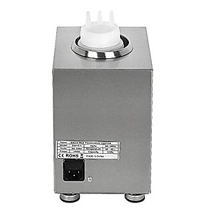 Commercial Sauce Warmer,Electric Pump Dispenser, Sauce Bottle Warmer Food Sauce Warmer Heater,Jam Heat Preservation Machine Multifunction Butter Cheese Fondue Warmer (1 Bottles 80W)