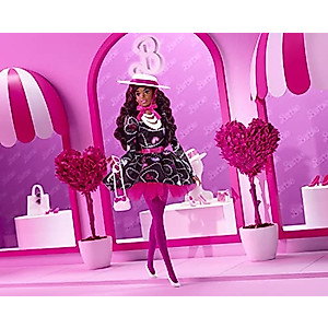Barbie Rewind ‘80s Edition Doll, Sophisticated Style, Wearing Dress & Accessories, with Dark-Brown Curly Hair, Gift for Collectors