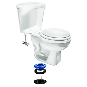 TOTO SW3056#01 S550E Bidet Toilet Seat Bundle with Fluidmaster 7530 Toilet Seal, Elongated Contemporary White