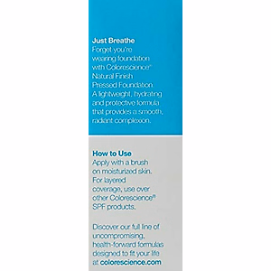 Colorescience Natural Finish Pressed Foundation SPF 20, Medium Sunlight, 0.42 oz