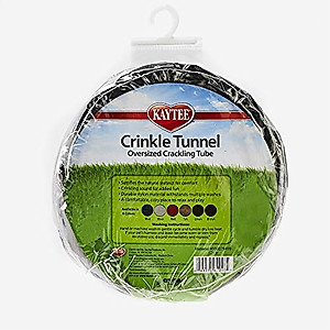 Kaytee Crinkle Tunnel Oversized Crackling Tube For Pet Guinea Pigs, Ferrets, Rats, and Chinchillas