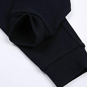 SOBOWO 2-Piece Unisex Baby Bodysuit and Pants Outfits Set for Newborn Boys Girls 0-24 Months (0-3 Months, Black Long Sleeve)