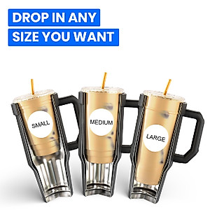 Thicc Buddy - 40 oz Stainless Steel Vacuum Insulated Tumbler with Lid and Straw for Water - Travel Mug Cupholder Friendly - Gifts for Women Men Him Her