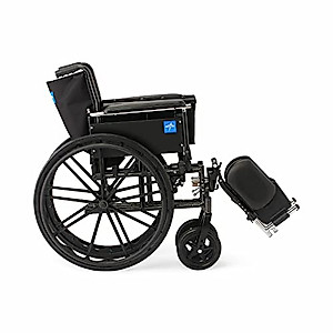 Wheelchair, Full-Length, Height Adjustable, Swing Back and Removable