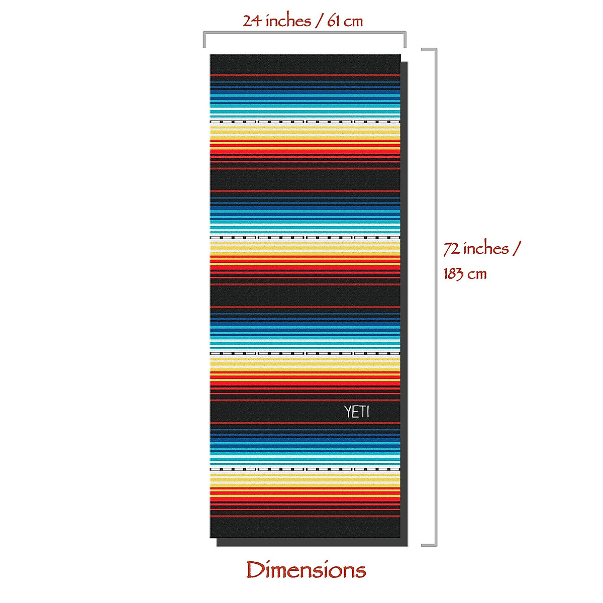 YETI YOGA - The Bowie Yoga Mat - Eco-Friendly, Premium Non-Slip, Durable, Non-Toxic Exercise and Fitness Mats